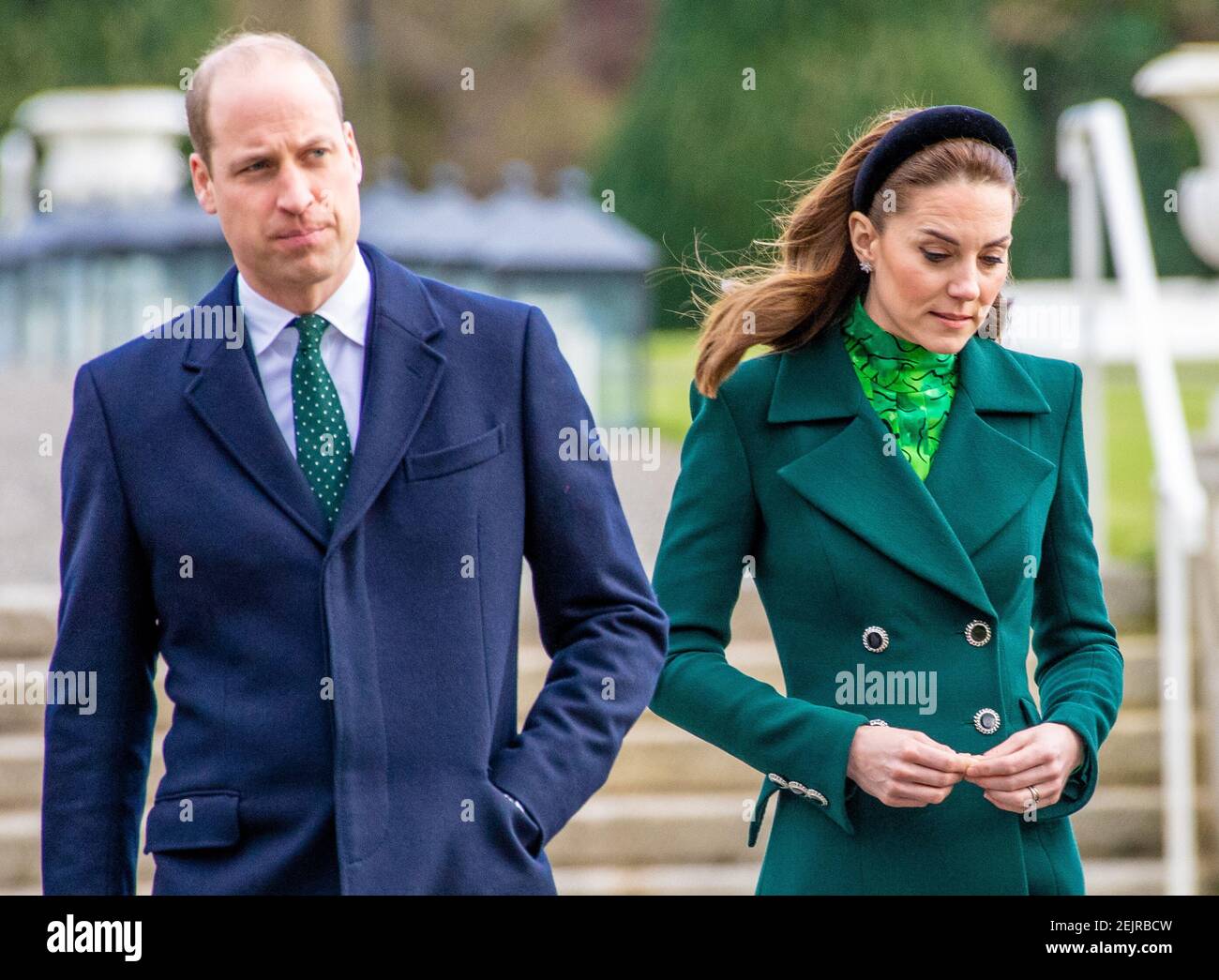 Prince William and Catherine, Duke and Duchess of Cambridge during a ...