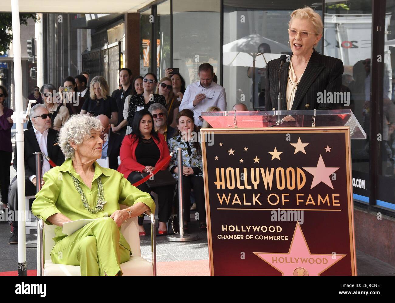 (L-R) Susan Stamberg and Annette Bening at the Susan Stamberg Star On ...