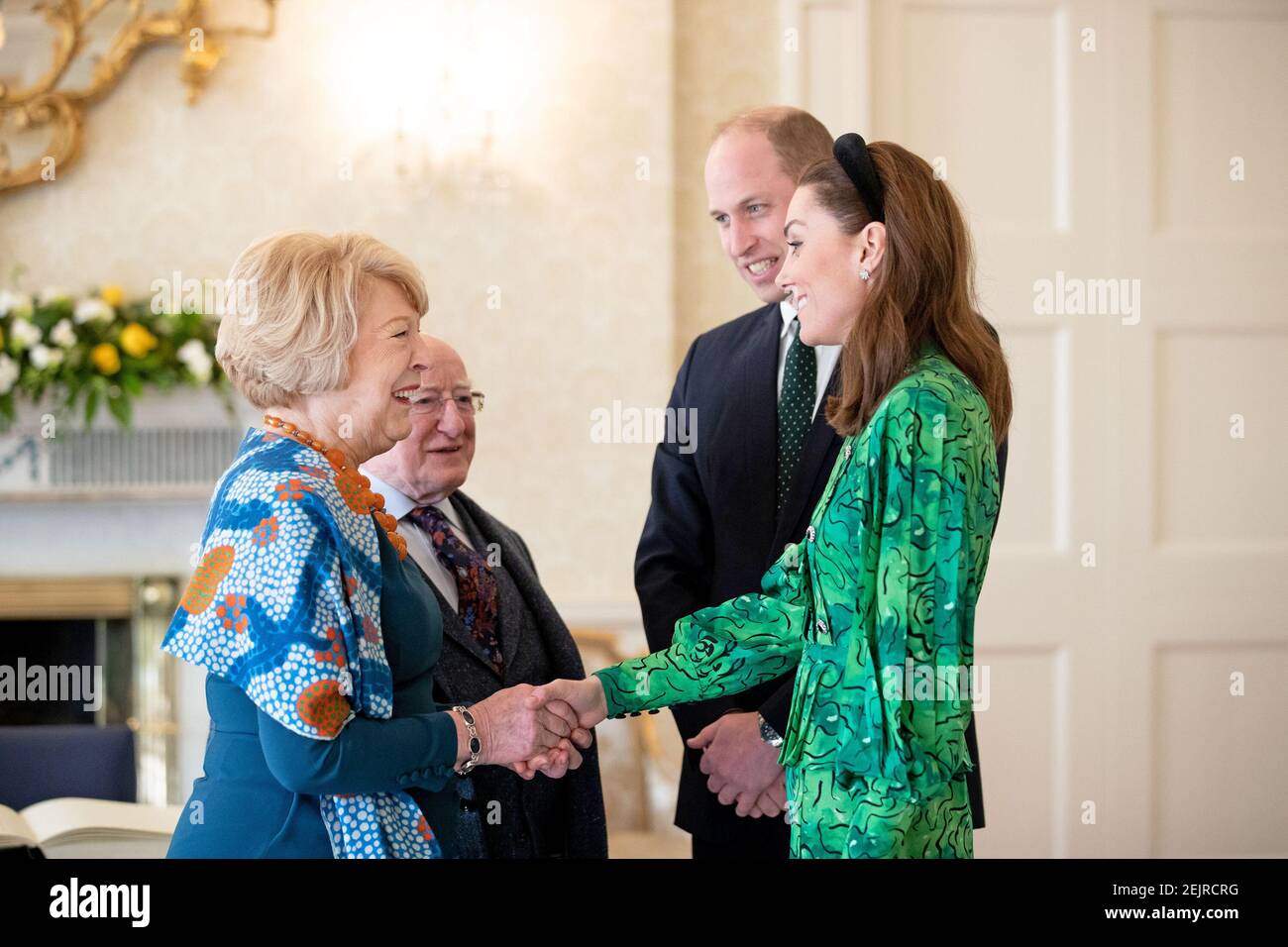 Prince William and Catherine, Duke and Duchess of Cambridge during a ...