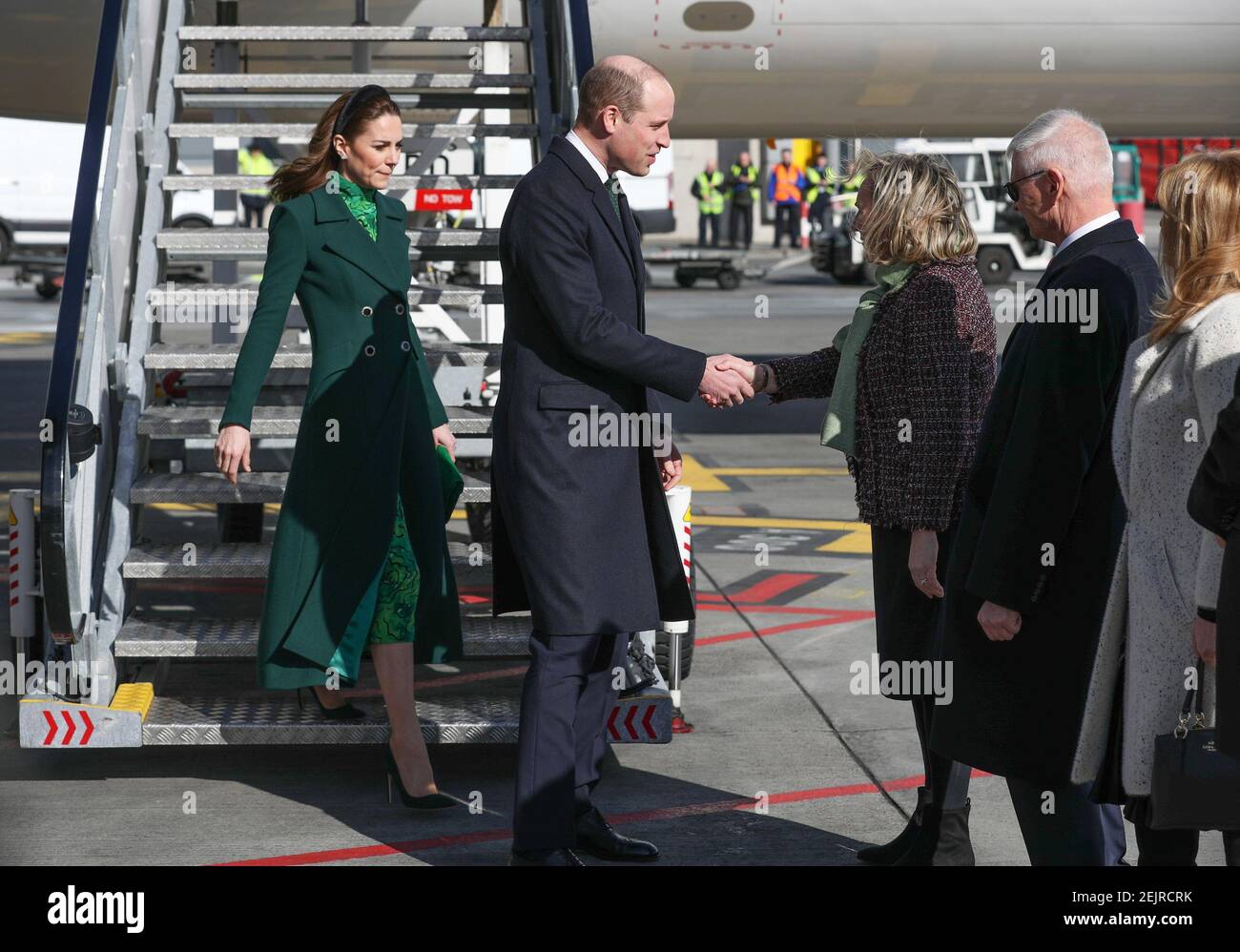 Prince William and Catherine, Duke and Duchess of Cambridge arrive at Dublin International ...