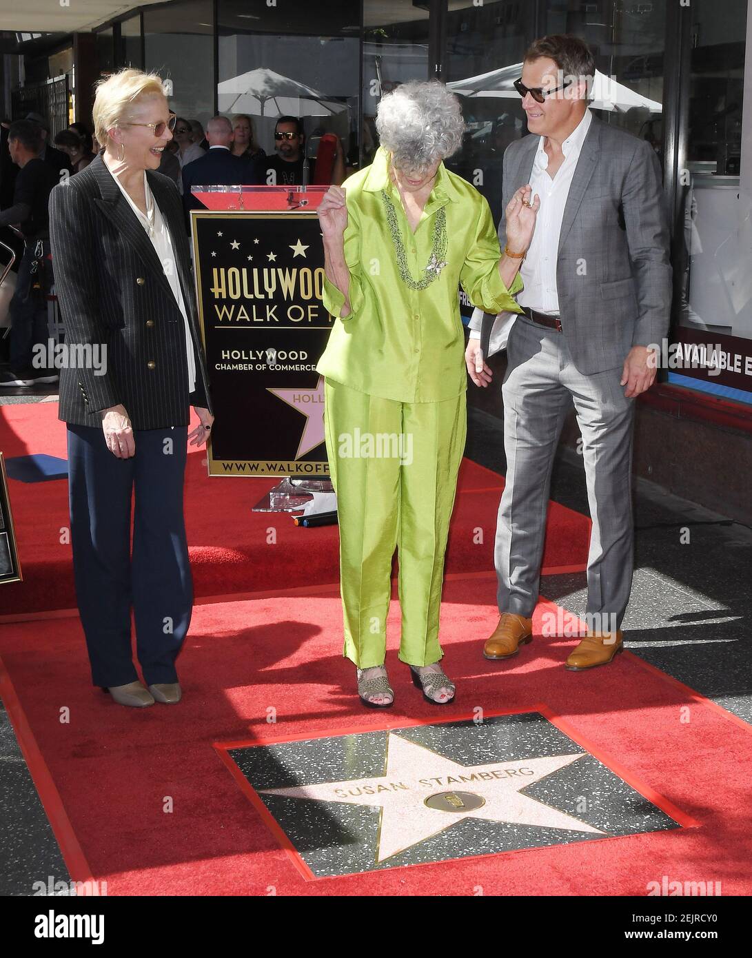 (L-R) Annette Bening, Susan Stamberg and Josh Stamberg at the Susan ...