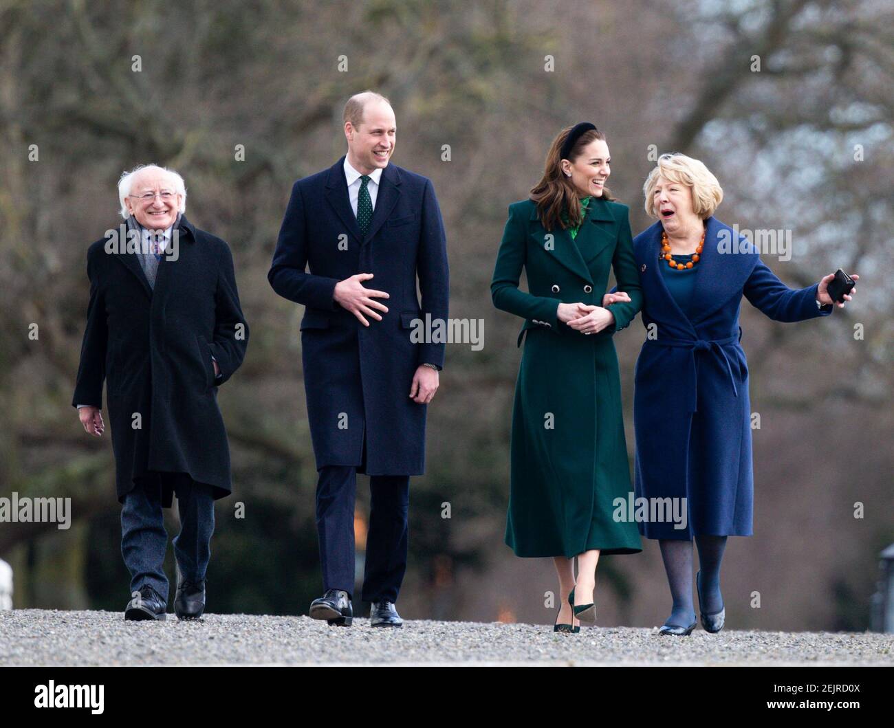 Prince William and Catherine, Duke and Duchess of Cambridge during a ...