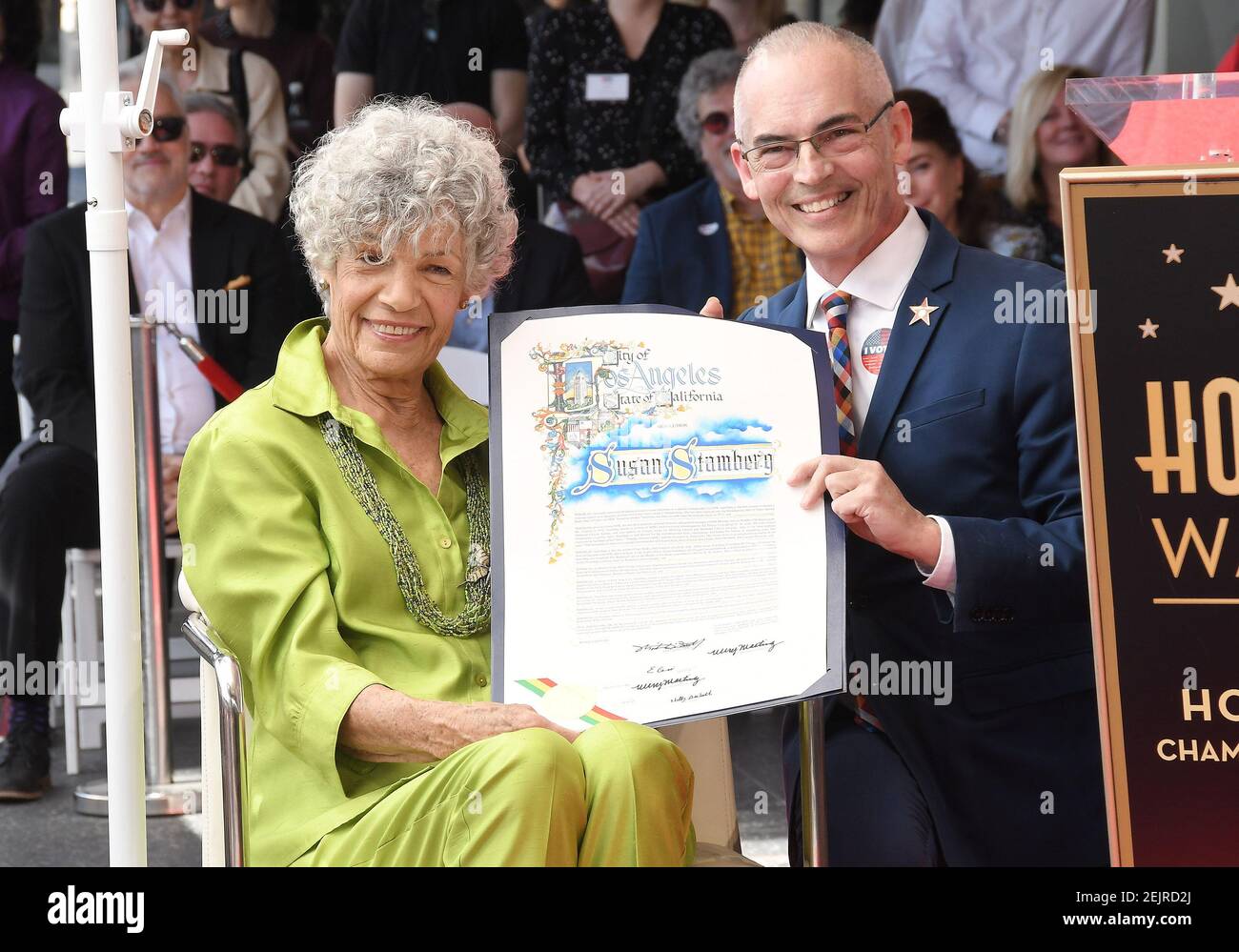 (lL-R) Susan Stamberg and Mitch O'Farrell at the Susan Stamberg Star On ...