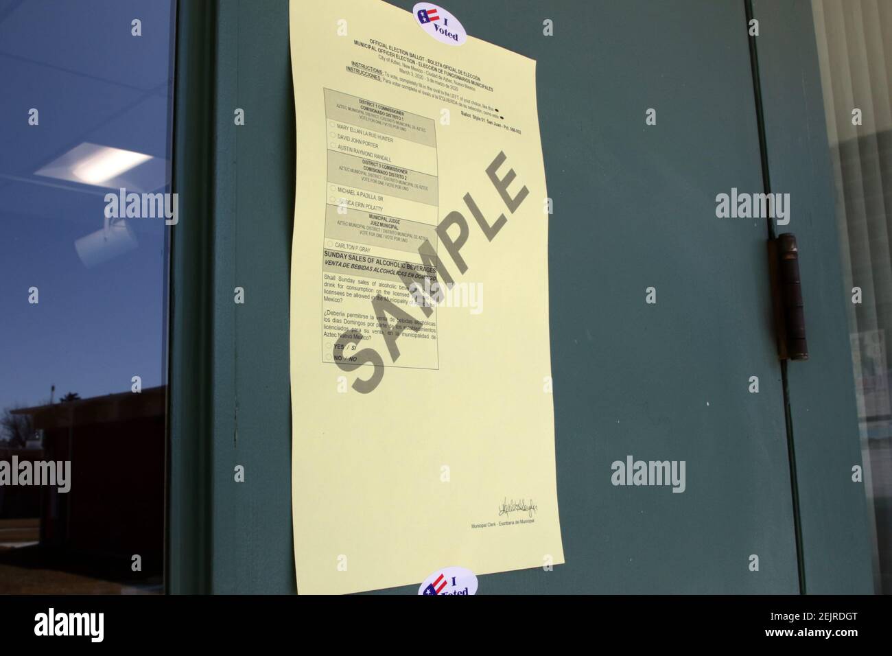 Sample ballot for the election of the High Resolution Stock Photography ...