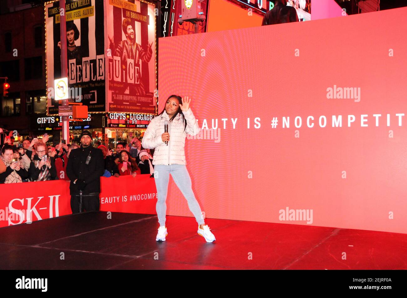 Olympic gymnast Simone Biles takes over Times Square to promote her ...