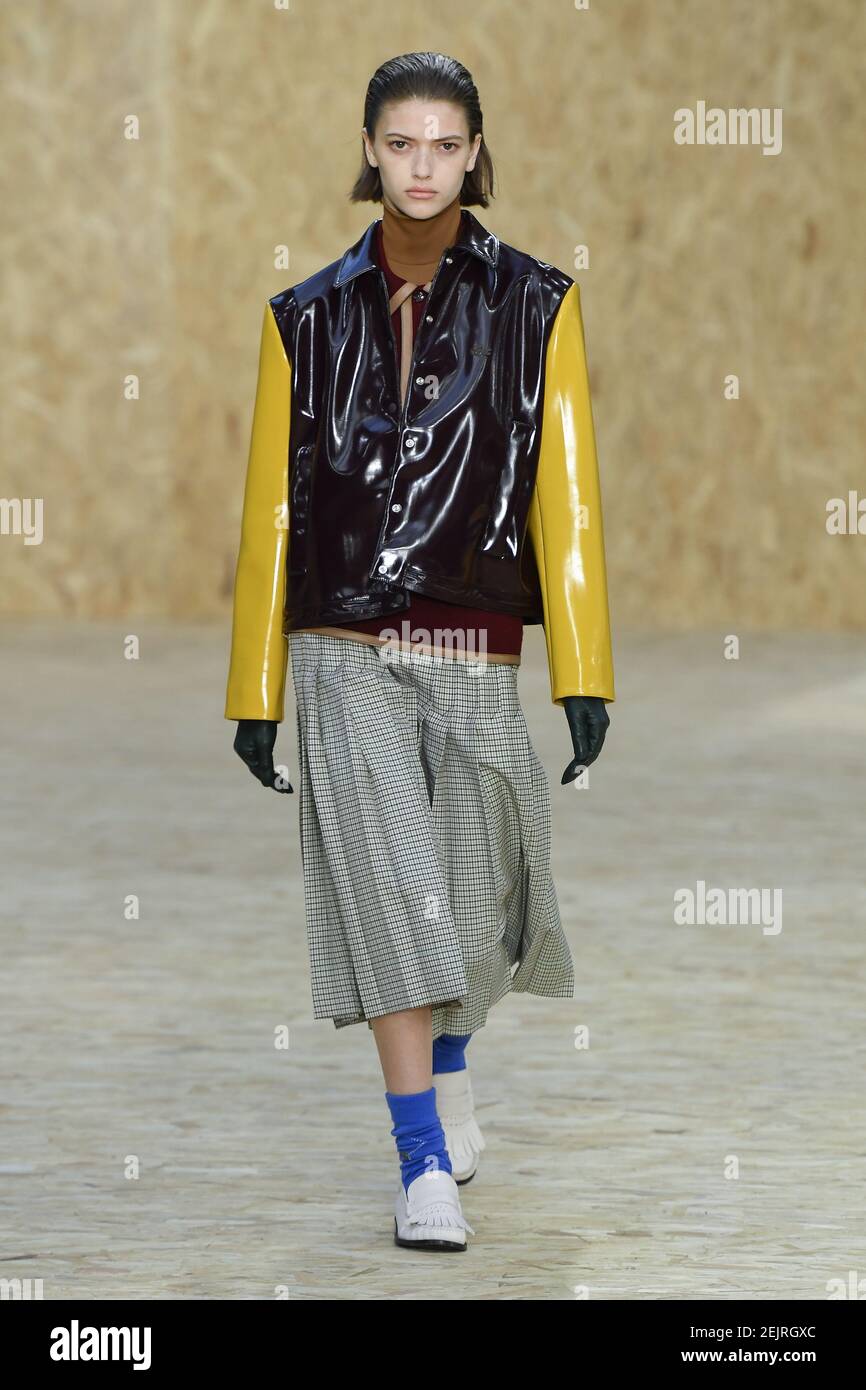 Model Valerie Scherzinger walks on the runway at the Lacoste fashion ...