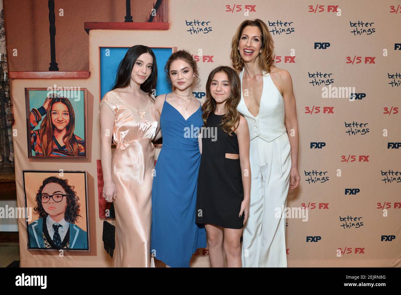 NEW YORK - MARCH 4: (L-R) Mikey Madison, Hannah Alligood, Olivia Edward ...