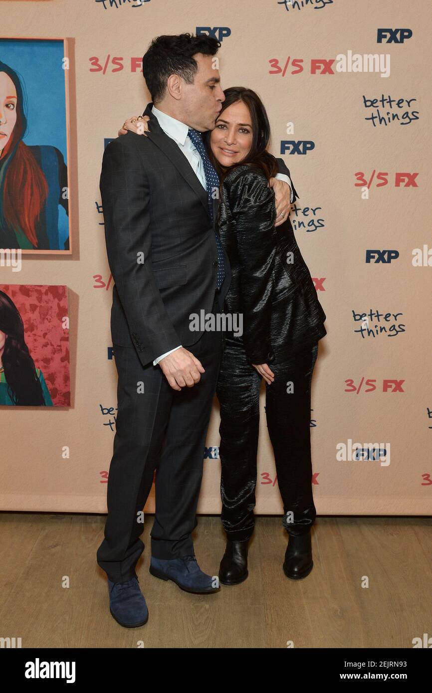 NEW YORK - MARCH 4: (L-R) Mario Cantone and Pamela Adlon attend the ...