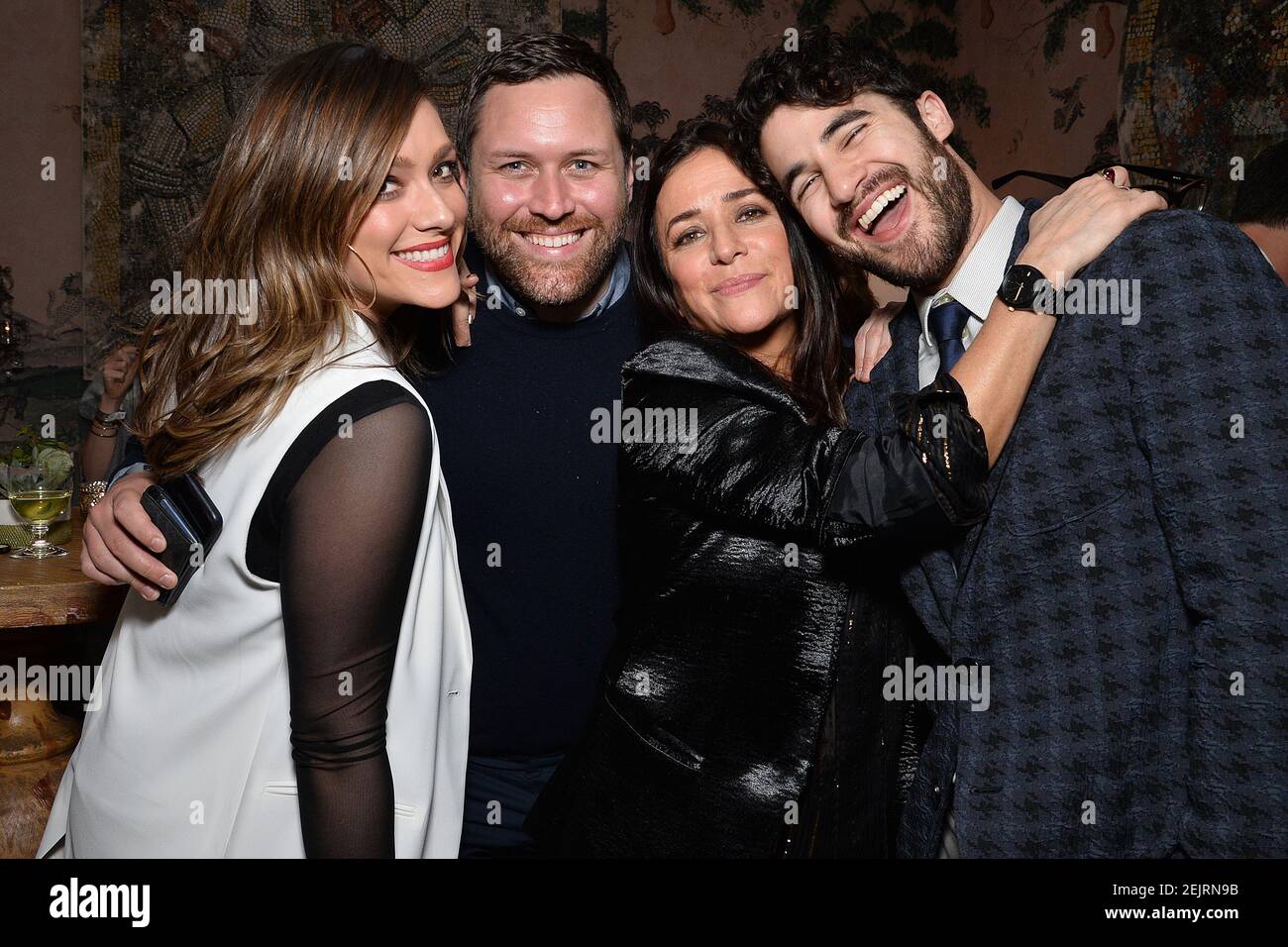 NEW YORK - MARCH 4: (L-R) Mia Criss, Andrew Wingrove, Pamela Adlon and ...