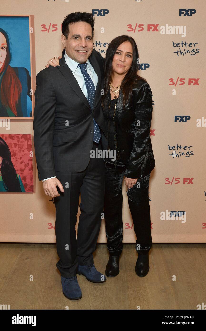 NEW YORK - MARCH 4: (L-R) Mario Cantone and Pamela Adlon attend the ...