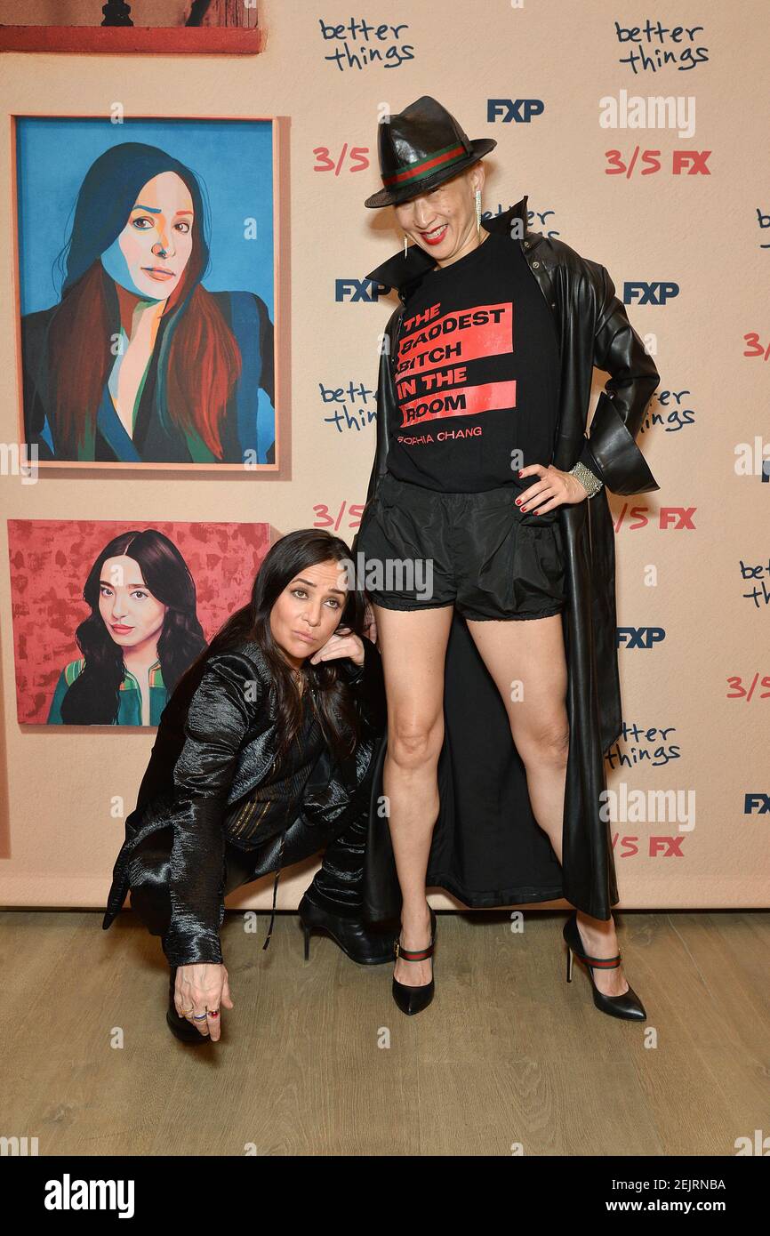 NEW YORK - MARCH 4: (L-R) Pamela Adlon and Sophia Chang attend the ...