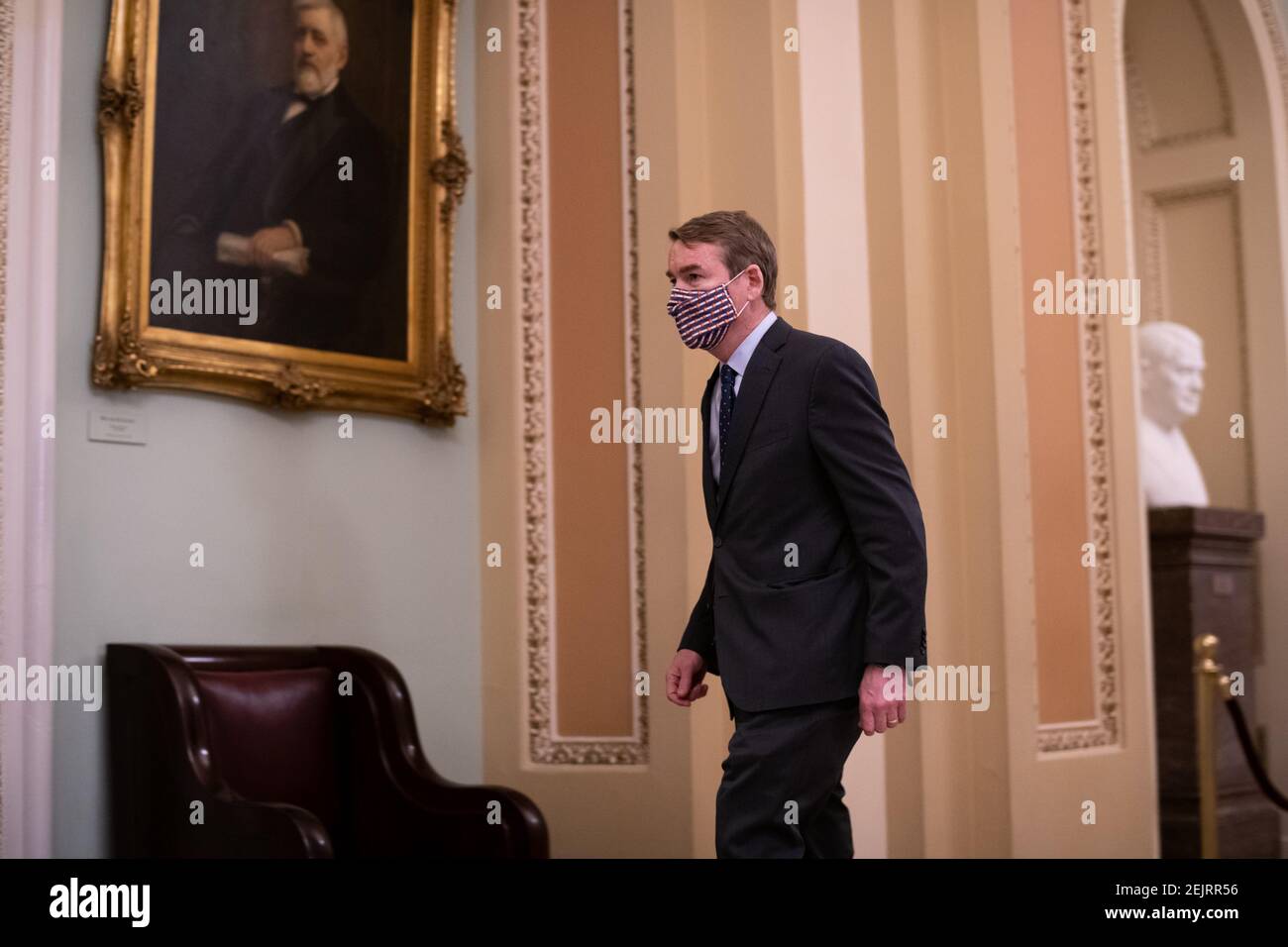 Senator Michael Bennet (D-CO) in the U.S. Capitol, in Washington, D.C ...