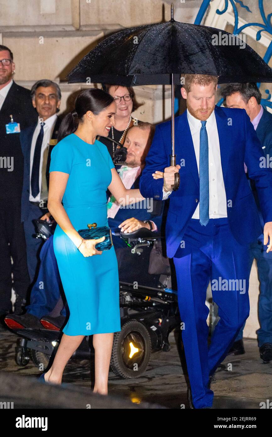 Prince Harry and Meghan, Duke and Duchess of Sussex attend the ...