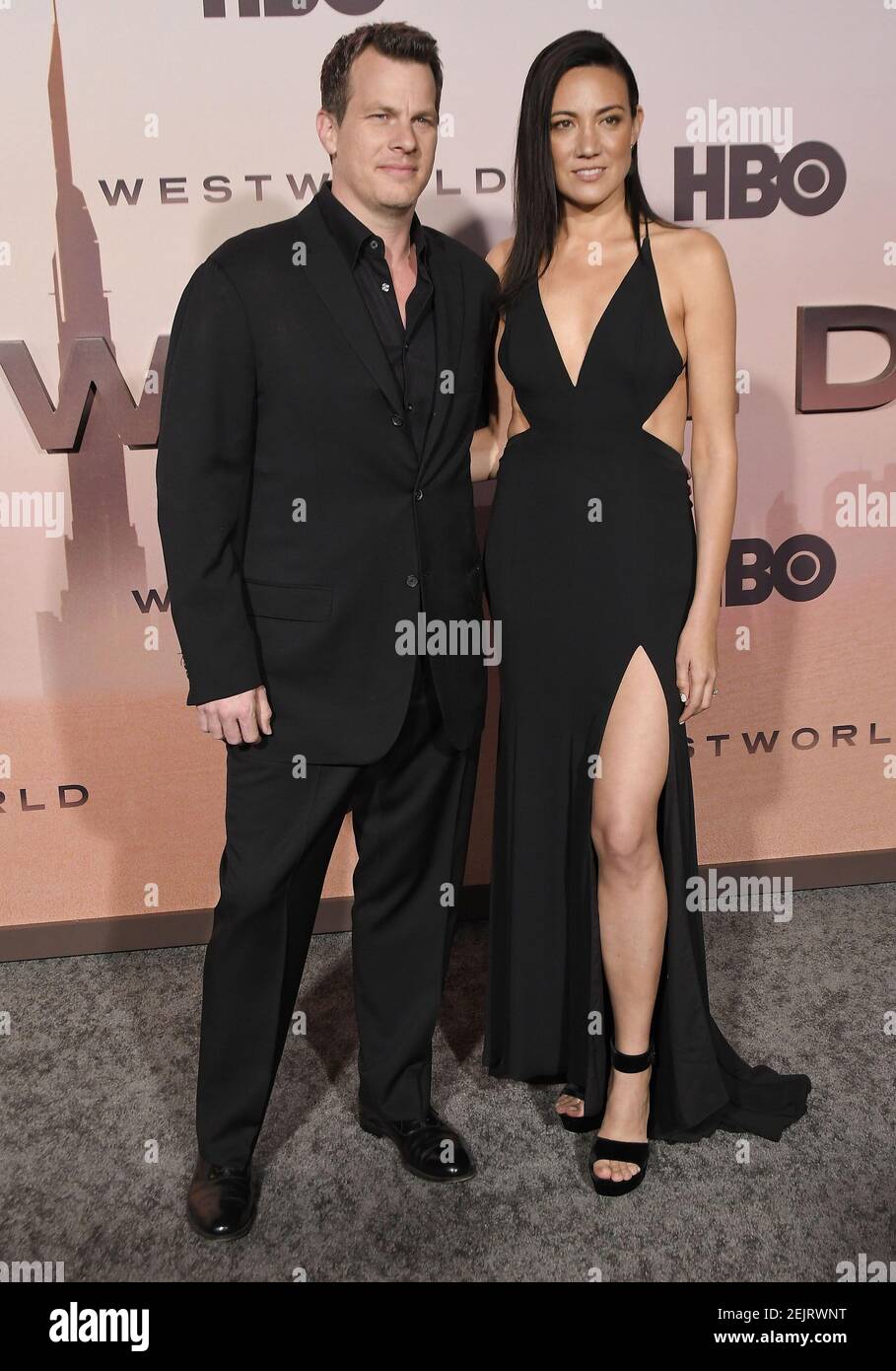 (L-R) Jonathan Nolan and Lisa Joy at the HBO’s WESTWORLD Season 3 ...