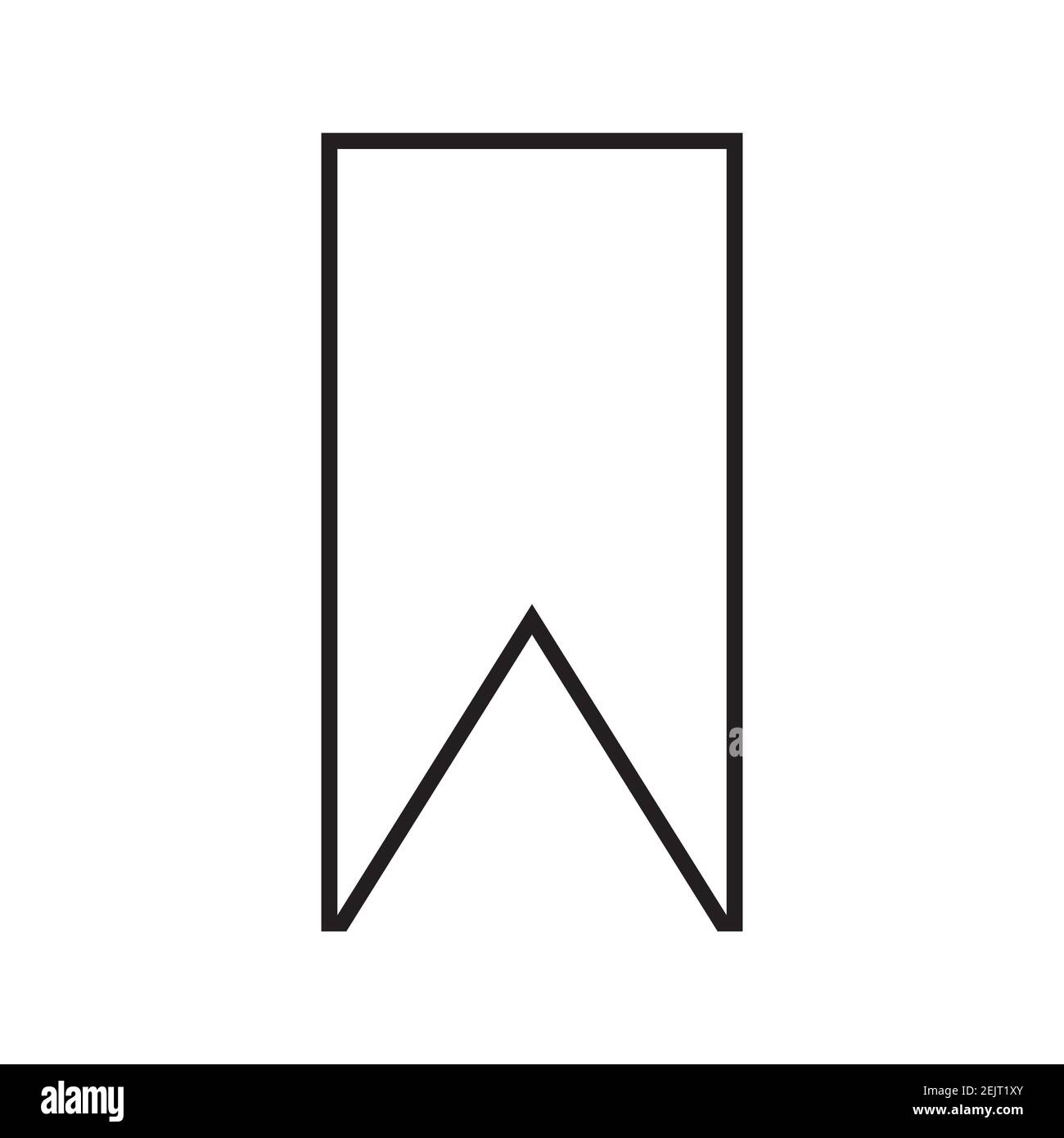 bookmark icon on white background vector Stock Photo - Alamy