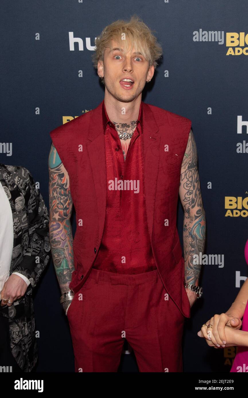 Colson Baker AKA Machine Gun Kelly attends the premiere of "Big Time ...
