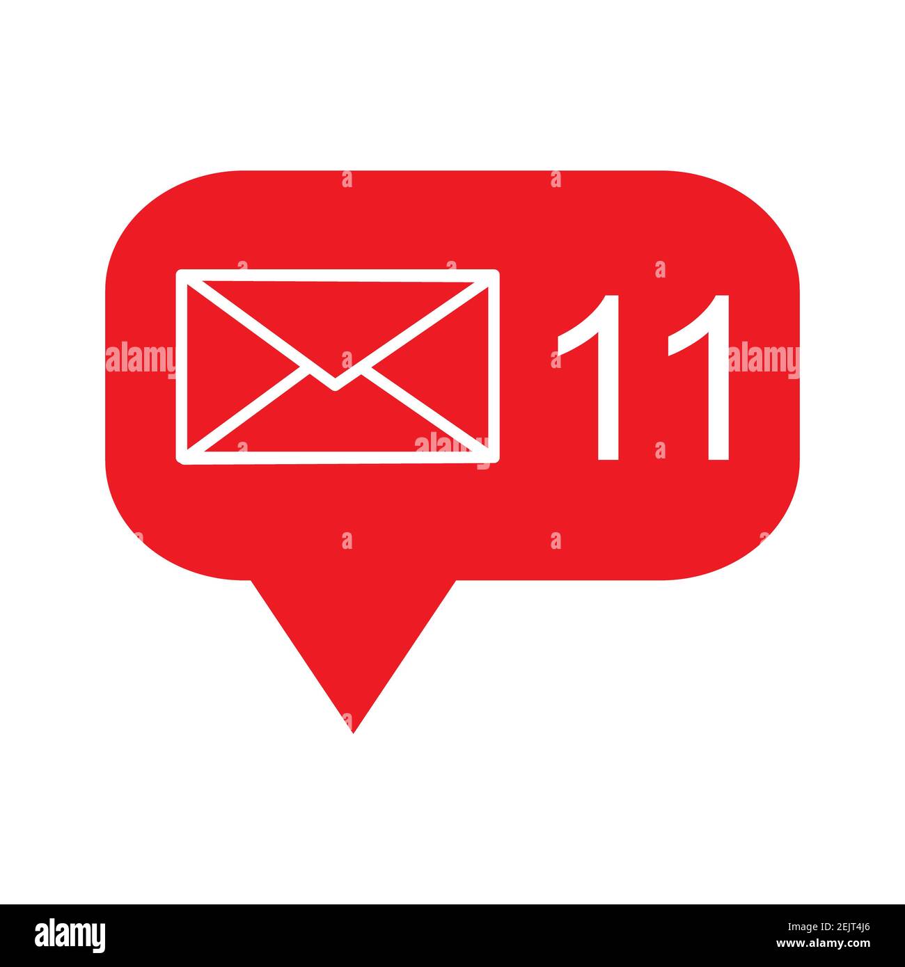 Email notification icon. Social media vector. Symbols on computers and ...