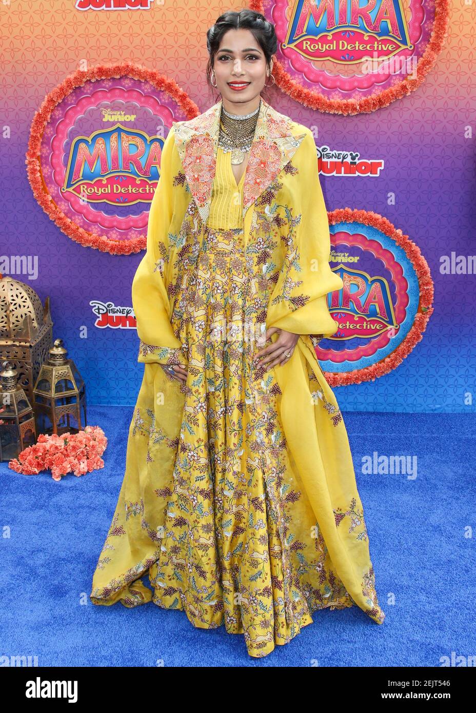 BURBANK, LOS ANGELES, CALIFORNIA, USA - MARCH 07: Actress Freida Pinto ...