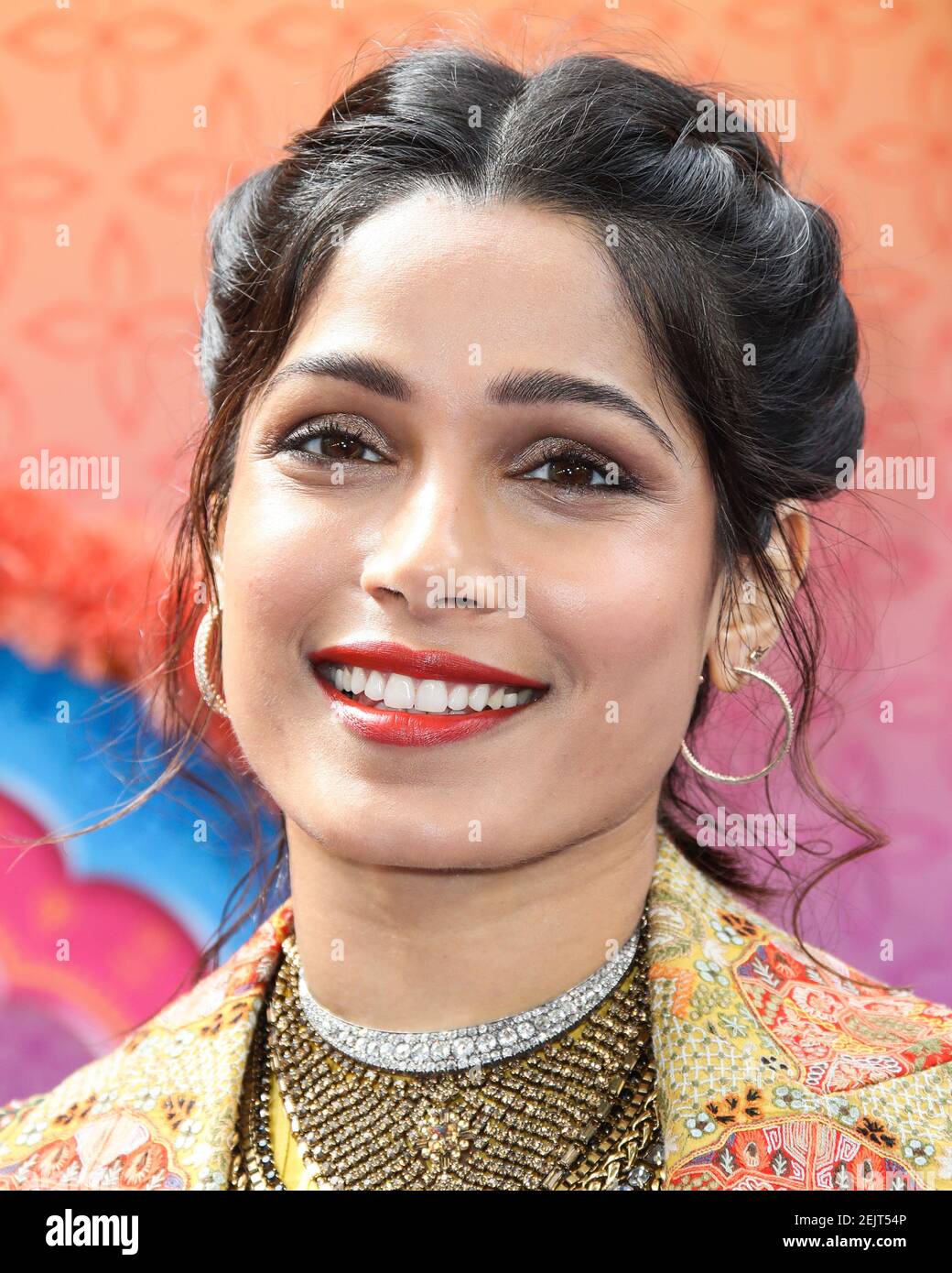 BURBANK, LOS ANGELES, CALIFORNIA, USA - MARCH 07: Actress Freida Pinto ...