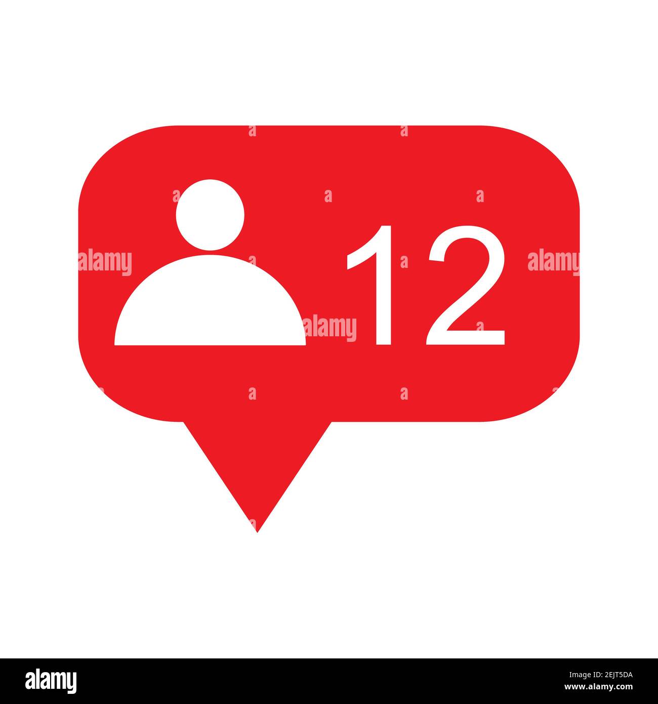 People notification icon. Social media vector. Symbols on computers and ...