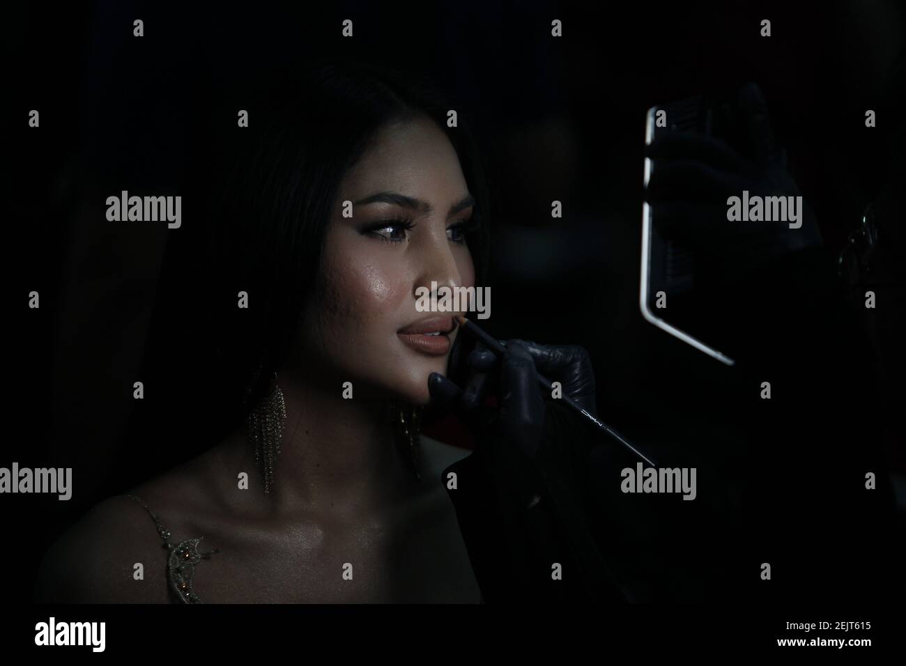 A beauty contestant from Malaysia, Wanie Mohtar, 26, during the finals ...