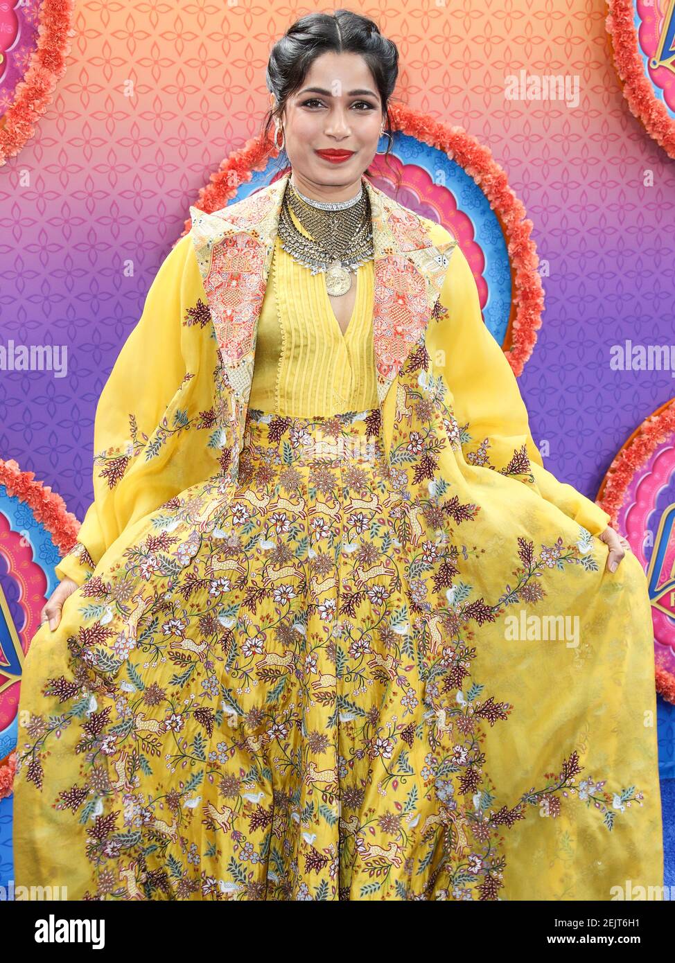 BURBANK, LOS ANGELES, CALIFORNIA, USA - MARCH 07: Actress Freida Pinto ...