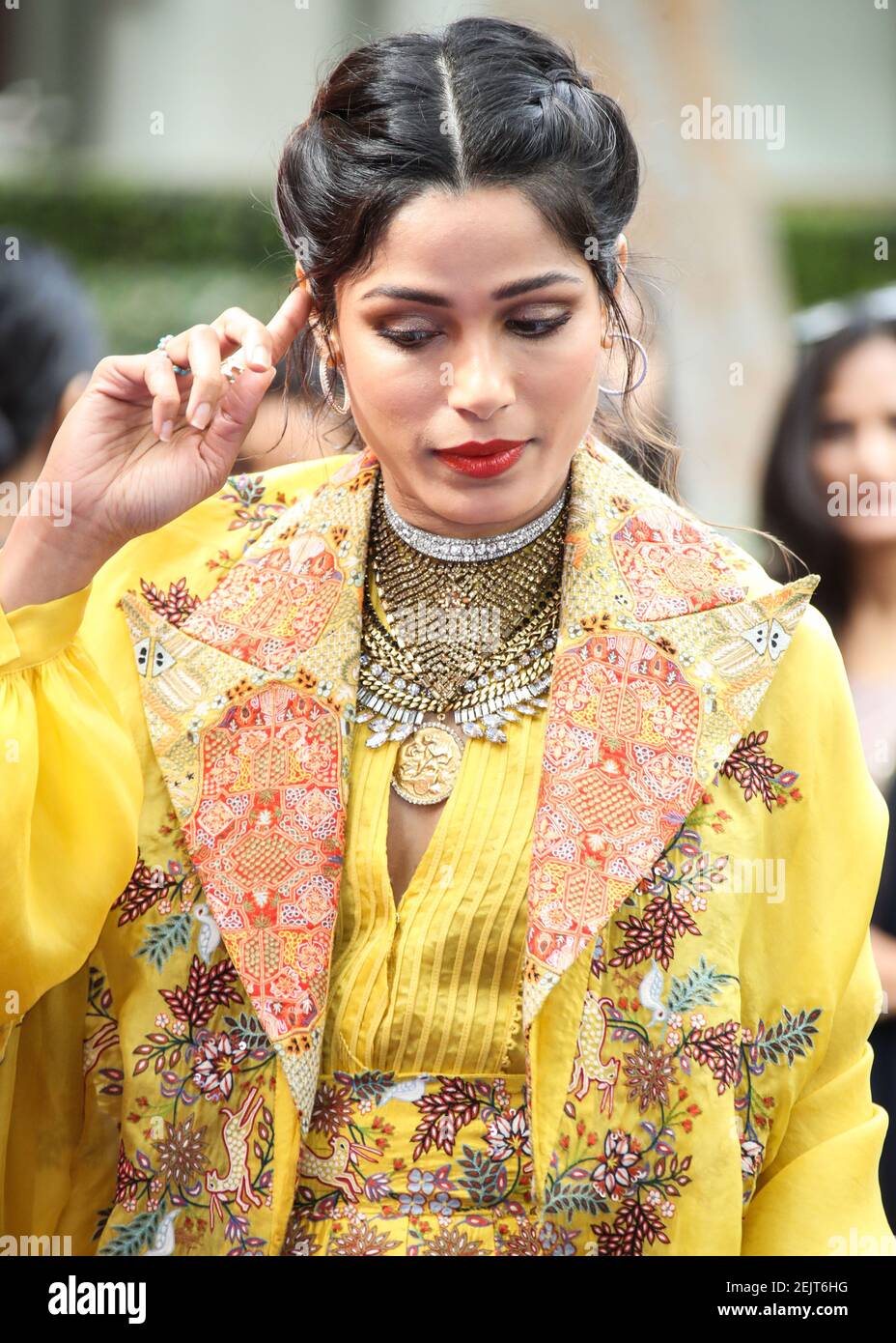 BURBANK, LOS ANGELES, CALIFORNIA, USA - MARCH 07: Actress Freida Pinto ...