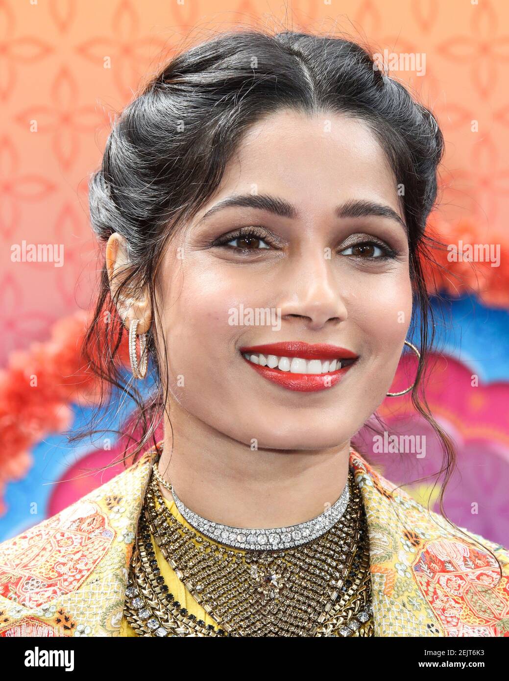 BURBANK, LOS ANGELES, CALIFORNIA, USA - MARCH 07: Actress Freida Pinto ...