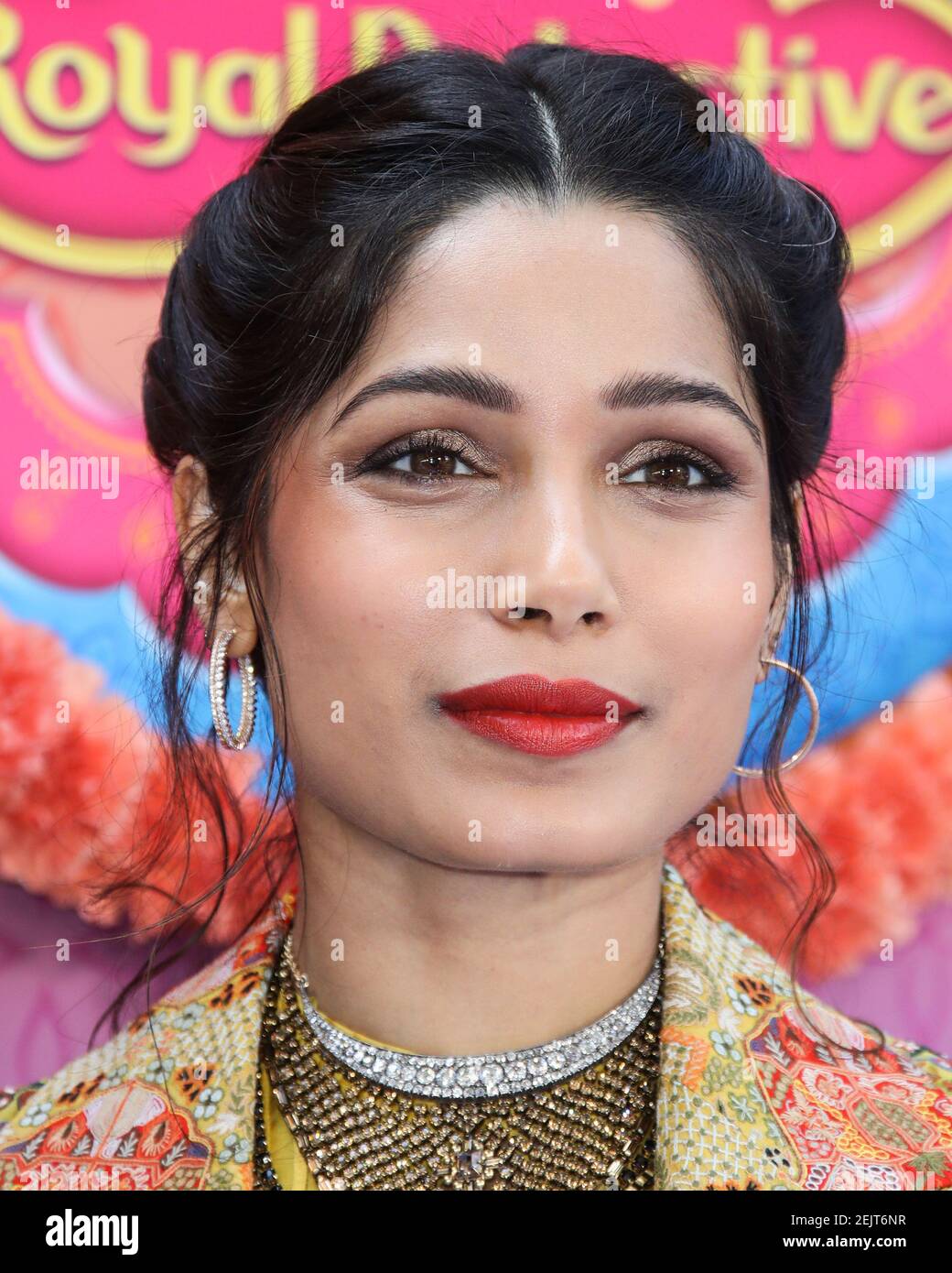 BURBANK, LOS ANGELES, CALIFORNIA, USA - MARCH 07: Actress Freida Pinto ...