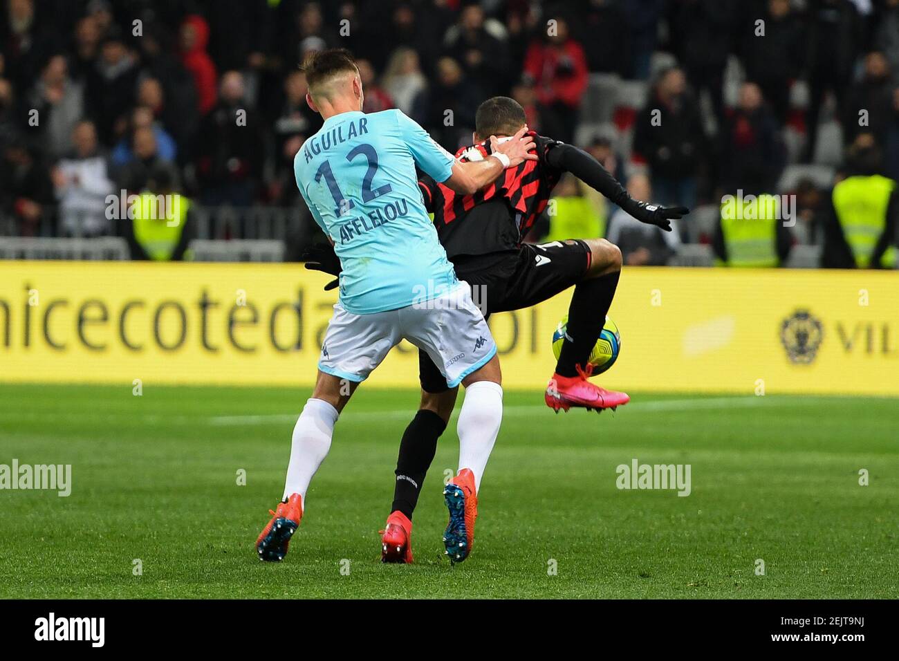 Ruben Aguilar at the OGC Nice vs AS Monaco- Ligue 1 Conforama in Nice ...