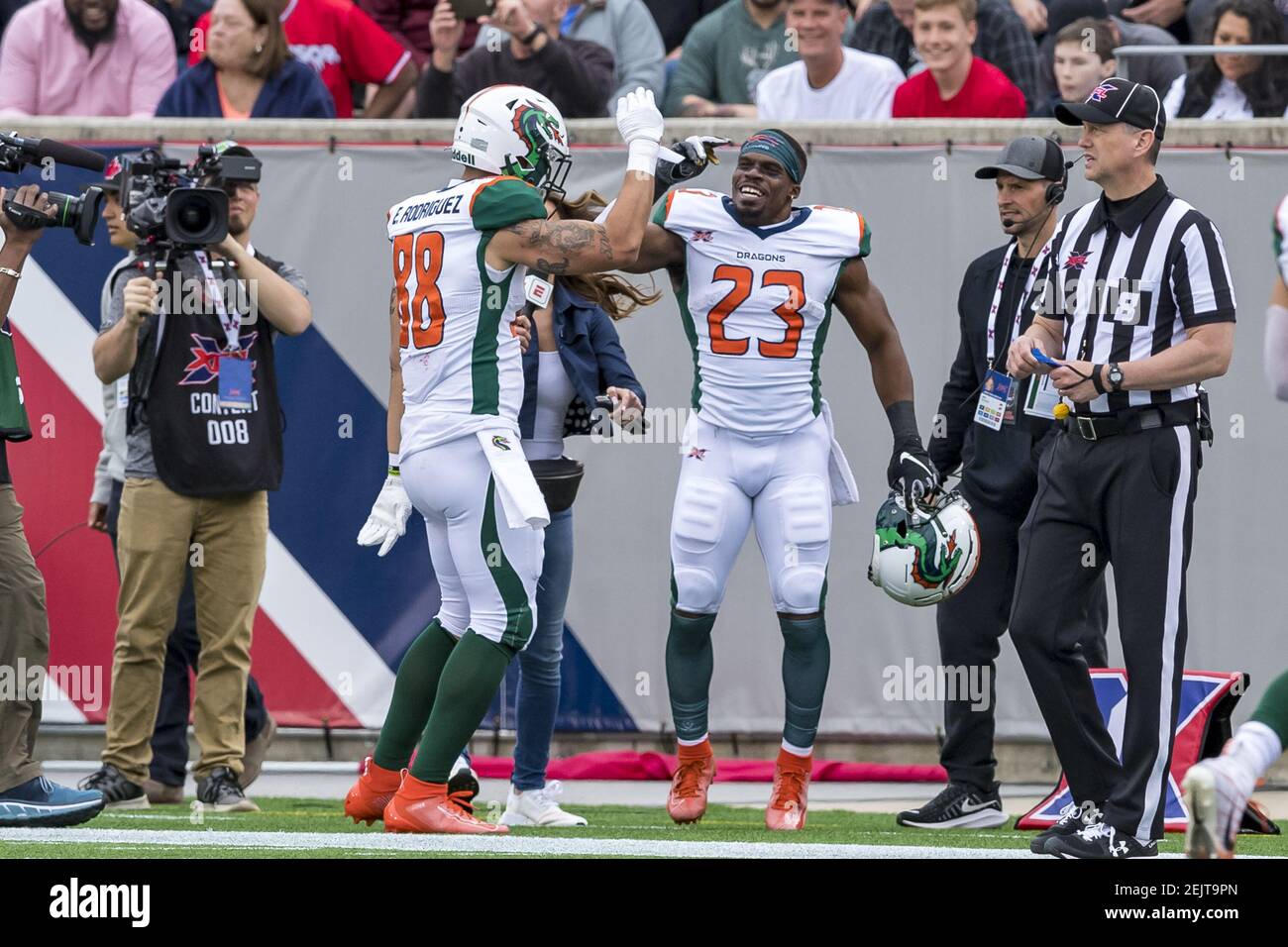 March 07, 2020 : Seattle Dragons running back Trey Williams (23 ...