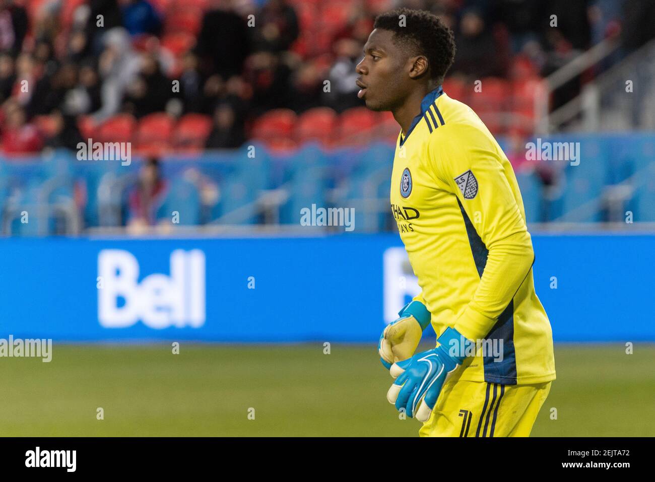Sean Johnson, goalkeeper of New York City FC during the 2020 Major ...