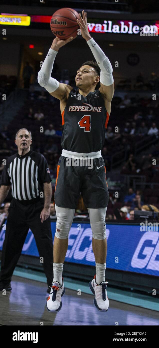 Mar 07 2020 Las Vegas, NV, U.S.A. Pepperdine Waves guard Colbey Ross (4 ...