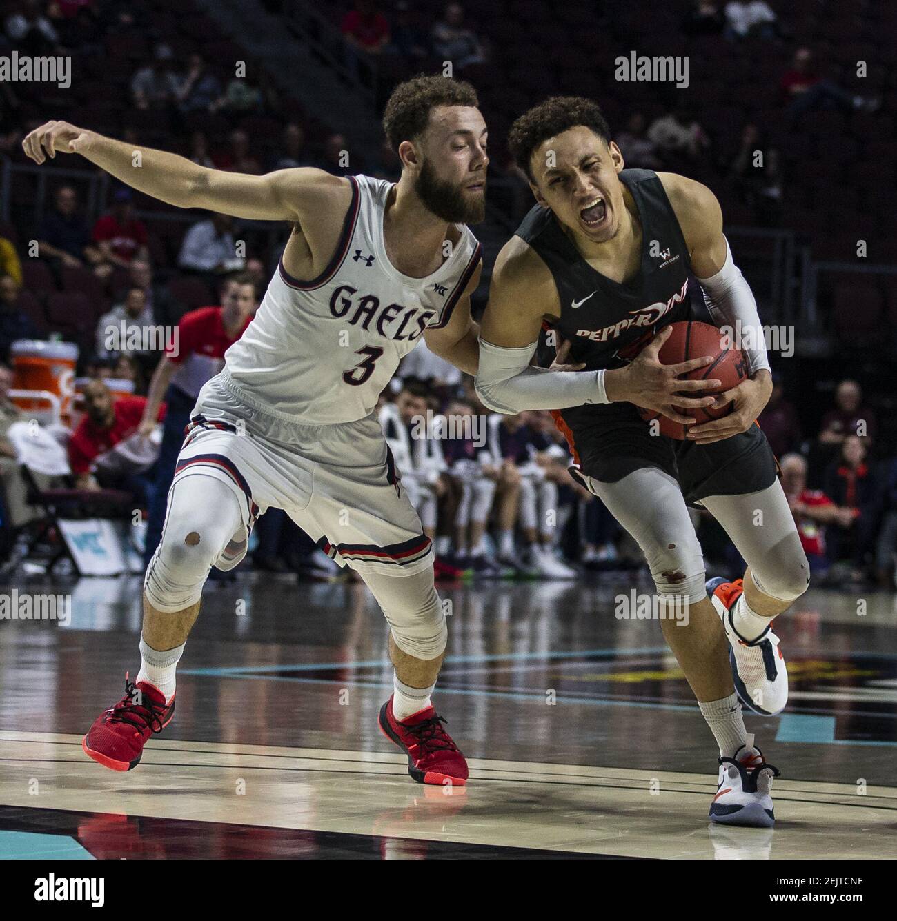 Mar 07 2020 Las Vegas, NV, U.S.A. Pepperdine Waves guard Colbey Ross (4 ...