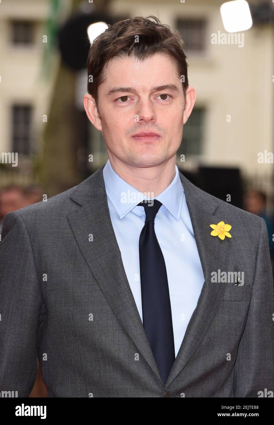Sam Riley attends the Premiere of Radioactive held at the Curzon ...