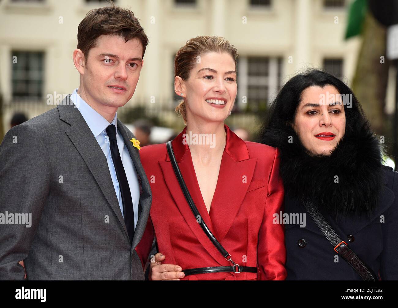 Sam Riley, Rosamund Pike and Marjane Satrapi attend the Premiere of ...