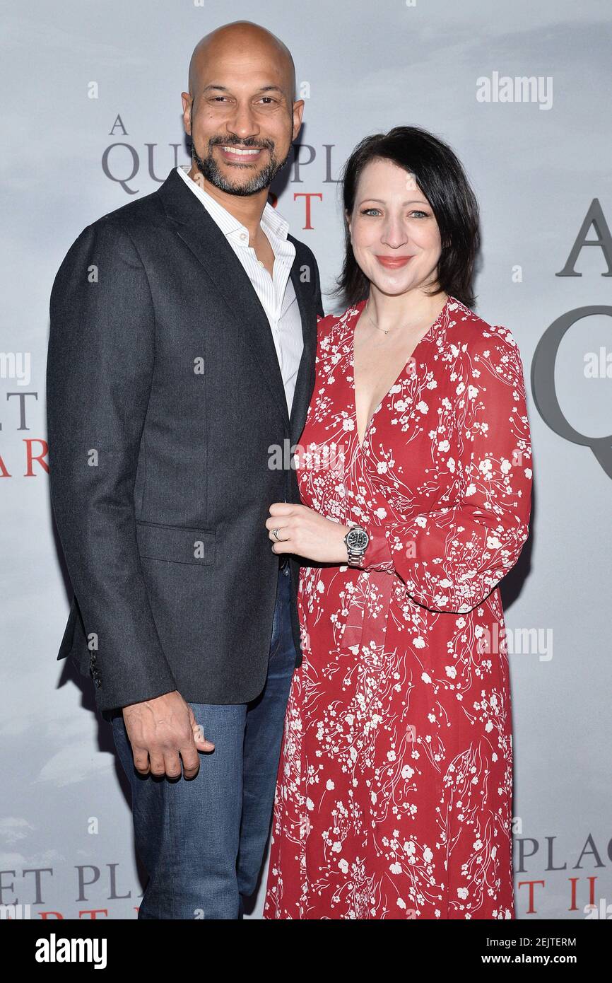 (L-R) Keegan-Michael Key and Elisa Key attend the "A Quiet Place Part ...