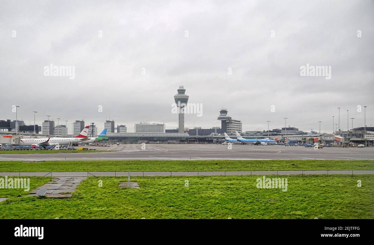 AMSTERDAM, 08-03-2020 Amsterdam Schiphol Airport . ATC Amsterdam ...