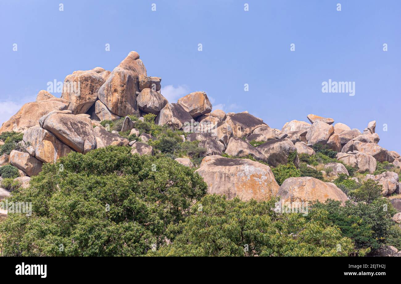Chitradurga, Karnataka, India - November 10, 2013: Fort or Elusuttina ...