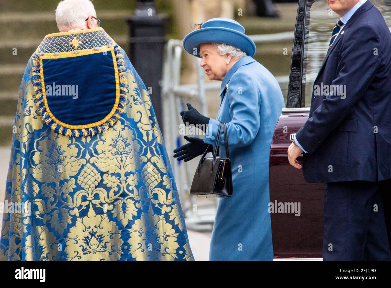 Queen Elizabeth II attending the annual Commonwealth Day Service at ...
