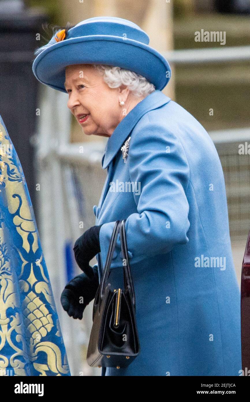 Queen Elizabeth II attending the annual Commonwealth Day Service at ...