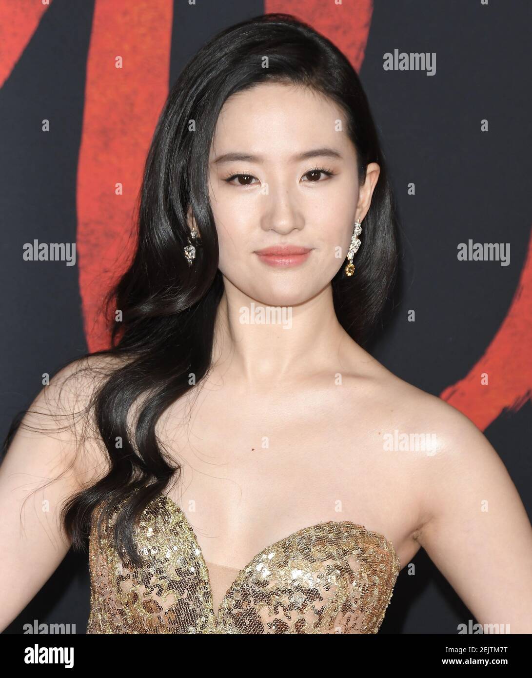 Yifei Liu arrives at the Disney’s MULAN World Premiere held at the ...