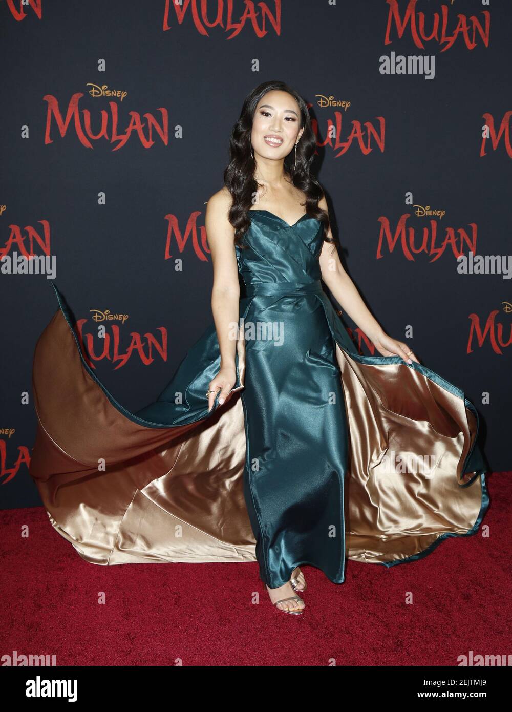 Susan Tang, Xana Tang walking the red carpet at Premiere Of Disney's ...