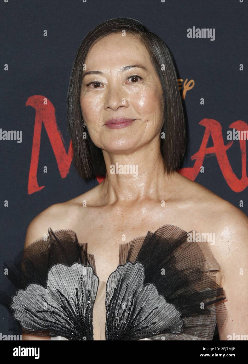 Rosalind Chao walking the red carpet at Premiere Of Disney's "Mulan ...