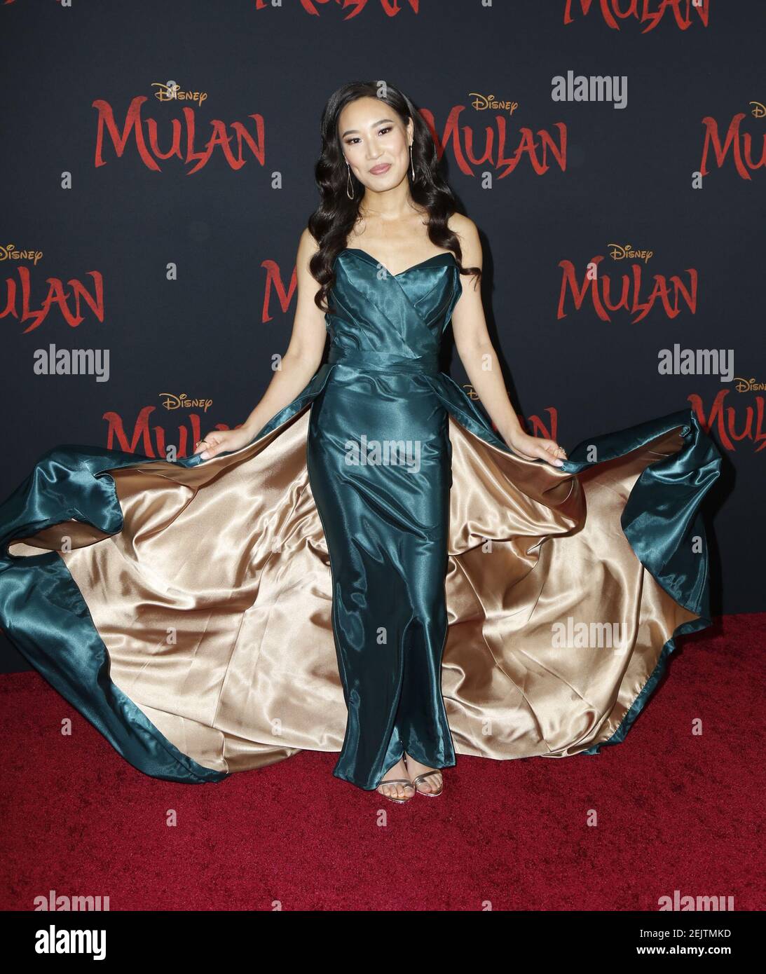 Susan Tang, Xana Tang walking the red carpet at Premiere Of Disney's ...