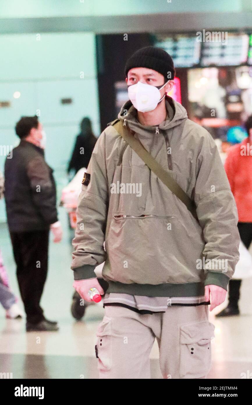 Chinese pop singer and actor Wei Chen or Vision Wei arrives at a ...