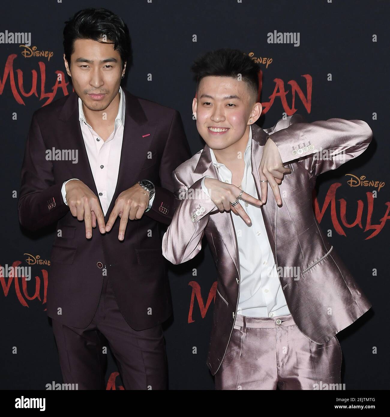 (L-R) Chris Pang and Rich Brian at the Disney’s MULAN World Premiere ...