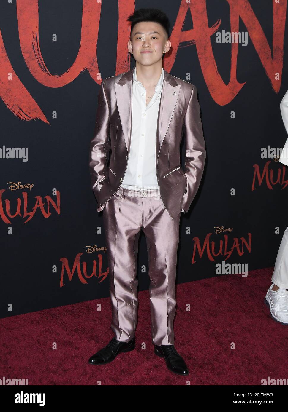Rich Brian arrives at the Disney’s MULAN World Premiere held at the ...