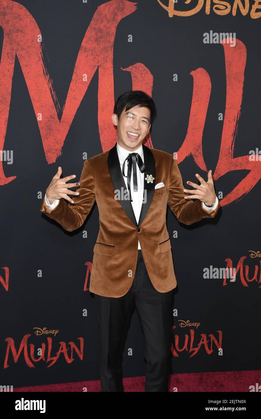 Jimmy Wong arrives at the Disney’s MULAN World Premiere held at the ...