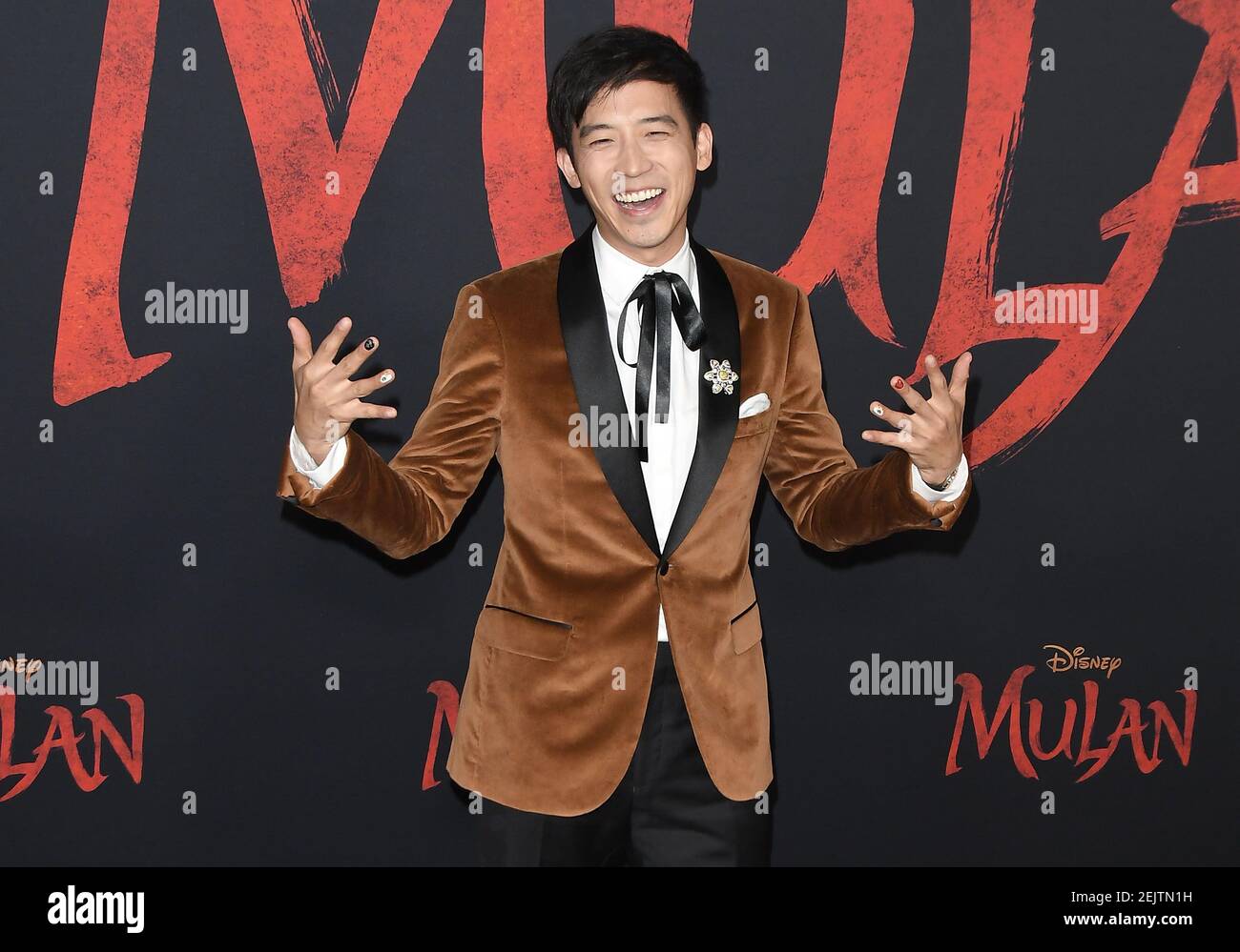 Jimmy Wong arrives at the Disney’s MULAN World Premiere held at the ...